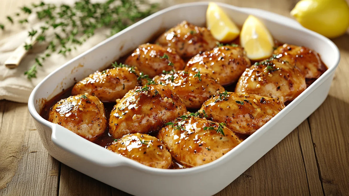 Blancs de poulet au four juteux au miel et à la moutarde en moins de 40 ...