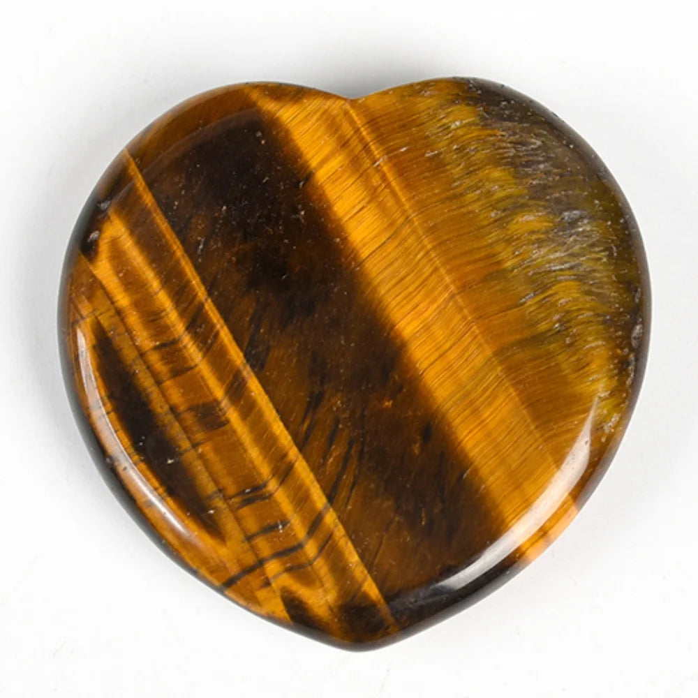 Tiger Eye Worry Stone - Heart Shaped for Protection & Confidence – IfShe UK
