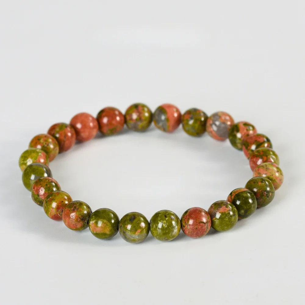 Unakite Healing Crystal Bracelet 8mm - Love & Grounding – IfShe UK